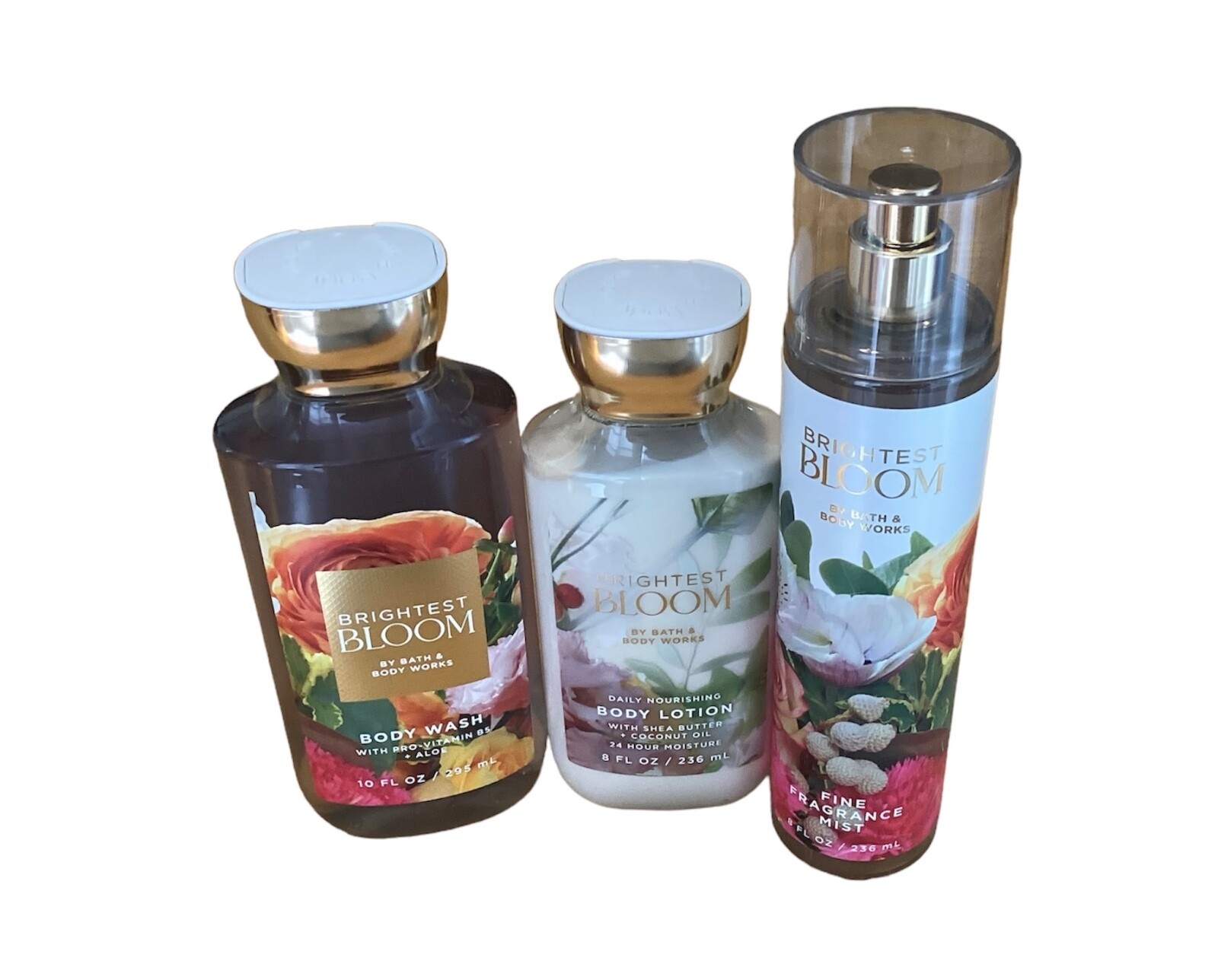 Bath & Body Works BRIGHTEST BLOOM Body Wash, Lotion + Fragrance Mist ...