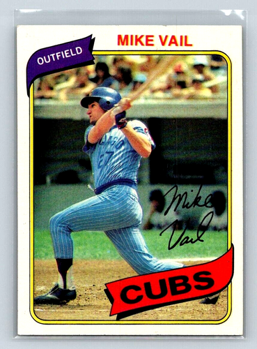 1980 MLB Topps Mike Vail #343 Chicago Cubs 80-T-BBC | eBay