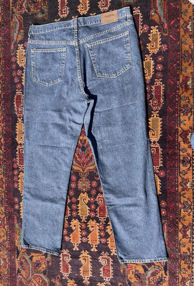 Brooks Brothers Men's Jeans 36x30 Blue Straight Leg Denim Pants, Medium ...