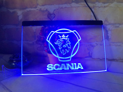 SCANIA CAMION REPAIR STORE LED NEON LIGHT SIGN bar maison garage ...