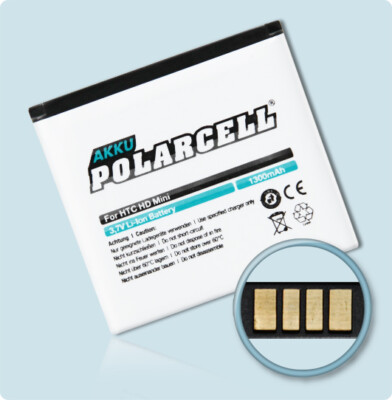 PolarCell Batterie pour HTC HD Mini T5555 à titre GRACIEUX Photon Aria ...