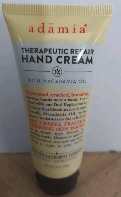 Adamia Therapeutic Repair Hand Cream With Macadamia Oil 3 Oz NEW SEALED ...
