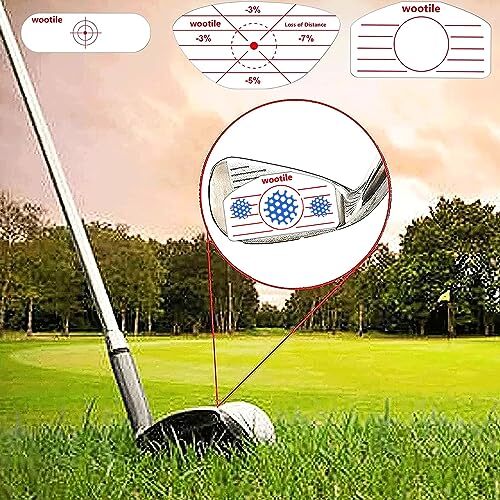 Golf Driver Impact Tape Labels 180Pcs Golf Impact Stickers Golf Clubs ...