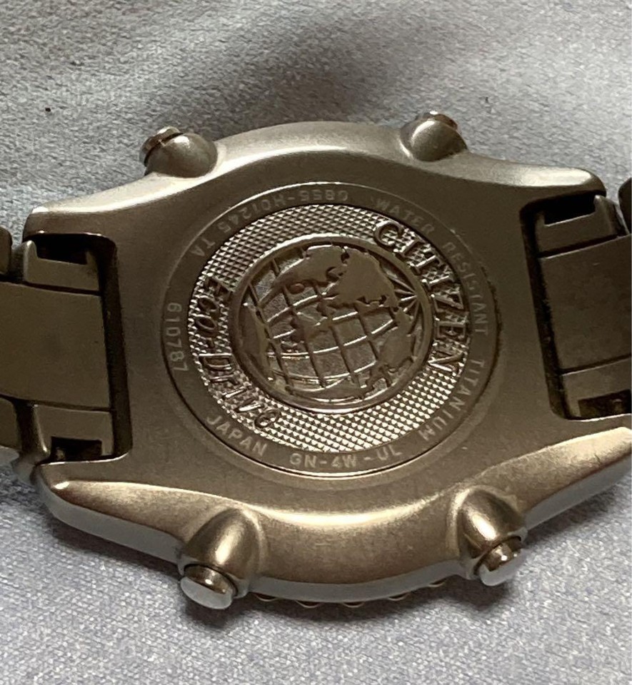 Citizen Attesa 0855-H01215 Vintage Eco-Drive Green Slv Quartz Mens ...