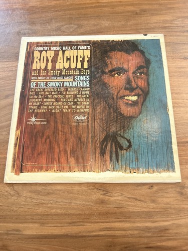 Songs of the Smokey Mountains by Roy Acuff (33 RPM Vinyl LP Record 1963 ...