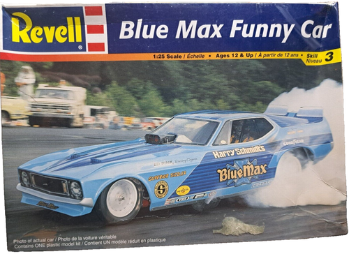 Revell 1/25 Blue Max Ford Mustang 72 Long Nose Funny Car HEMI Model Kit ...