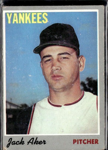 1970 Topps #43 Jack Aker Poor | eBay