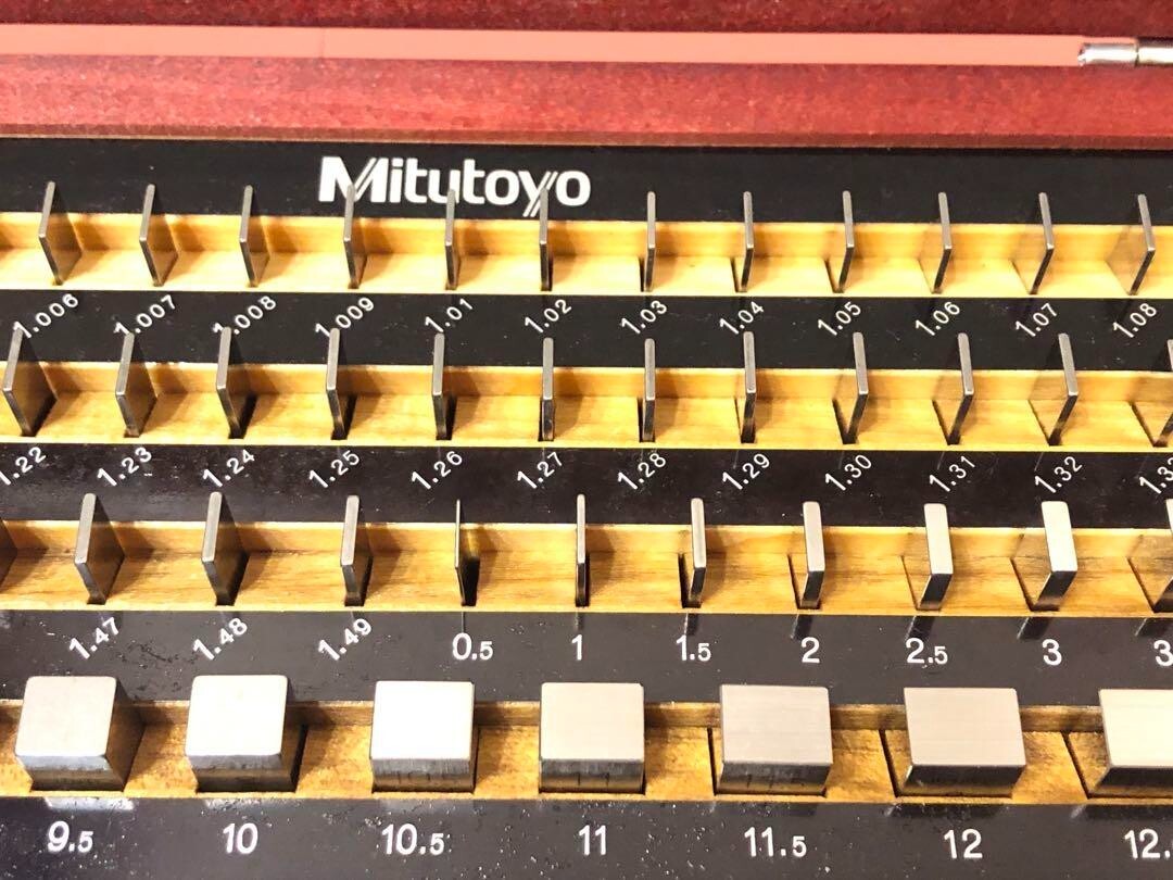 Mitutoyo Gage Block Set BM1-112-1 Grade 1, 112 Pieces Complete | eBay