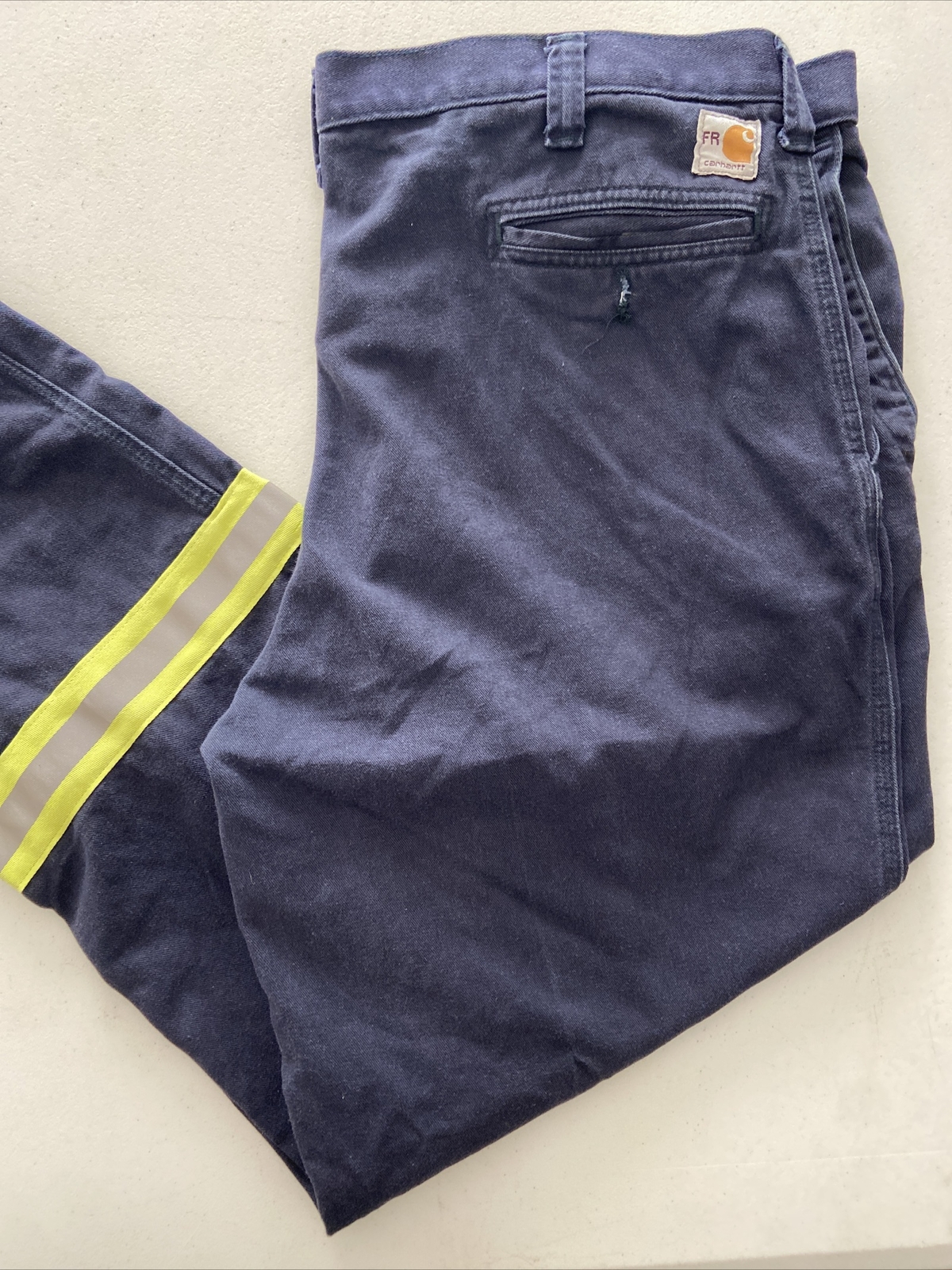 Carhartt FR 42x32 Flame Resistant Navy Blue Work Pants 63685-20 ...