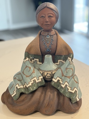 Terry T. L. Slonaker Native American Pottery Sculpture Signed Numbered ...
