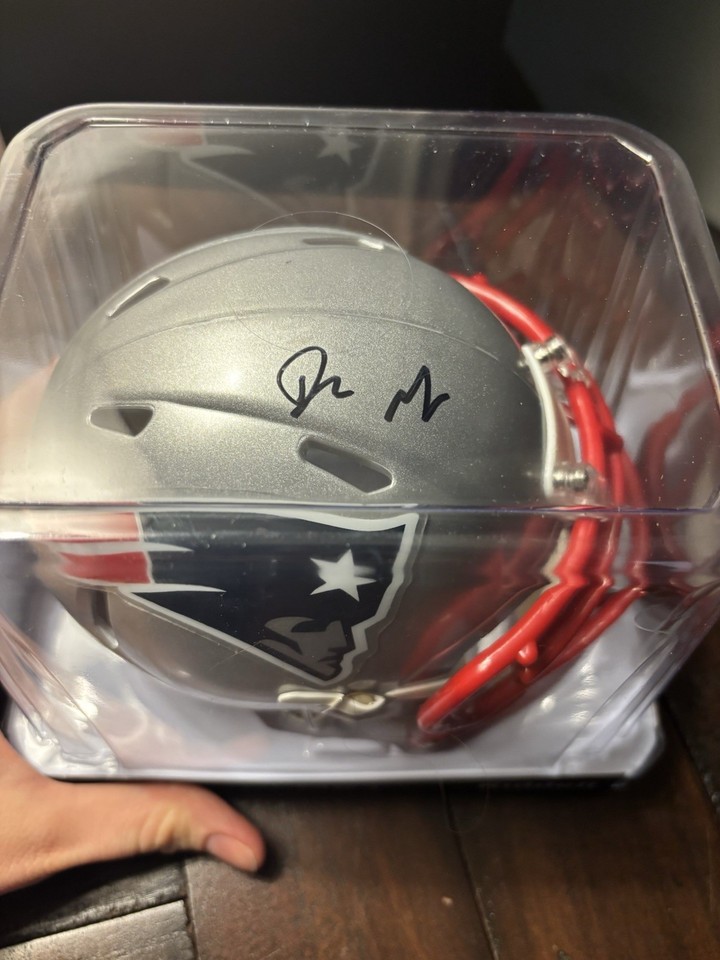 Drake Maye Signed Riddell Mini Helmet Fanatics Authenticated | eBay.de