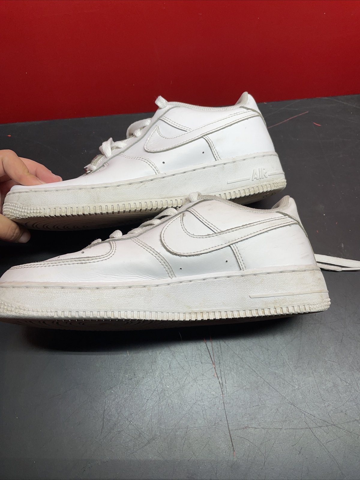 Nike Air Force 1 Low Cut Triple White Sneakers - MEN … - Gem