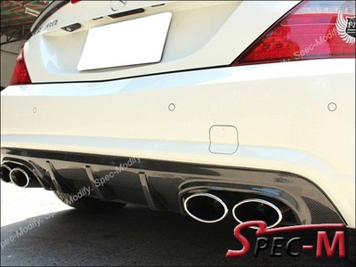 Carbon Fiber Rear Bumper Diffuser For 2011+ MB R172 New SLK350 SLK55 ...