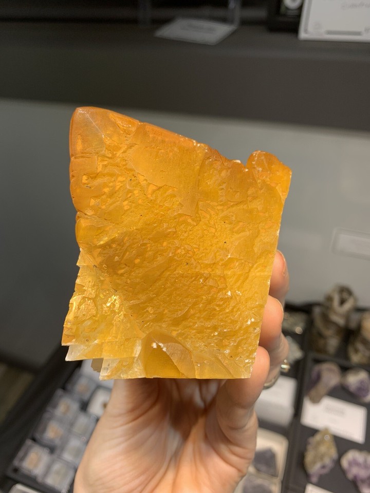 Golden Calcite with Chalcopyrite Inclusions from Black Rock, Arkansas ...