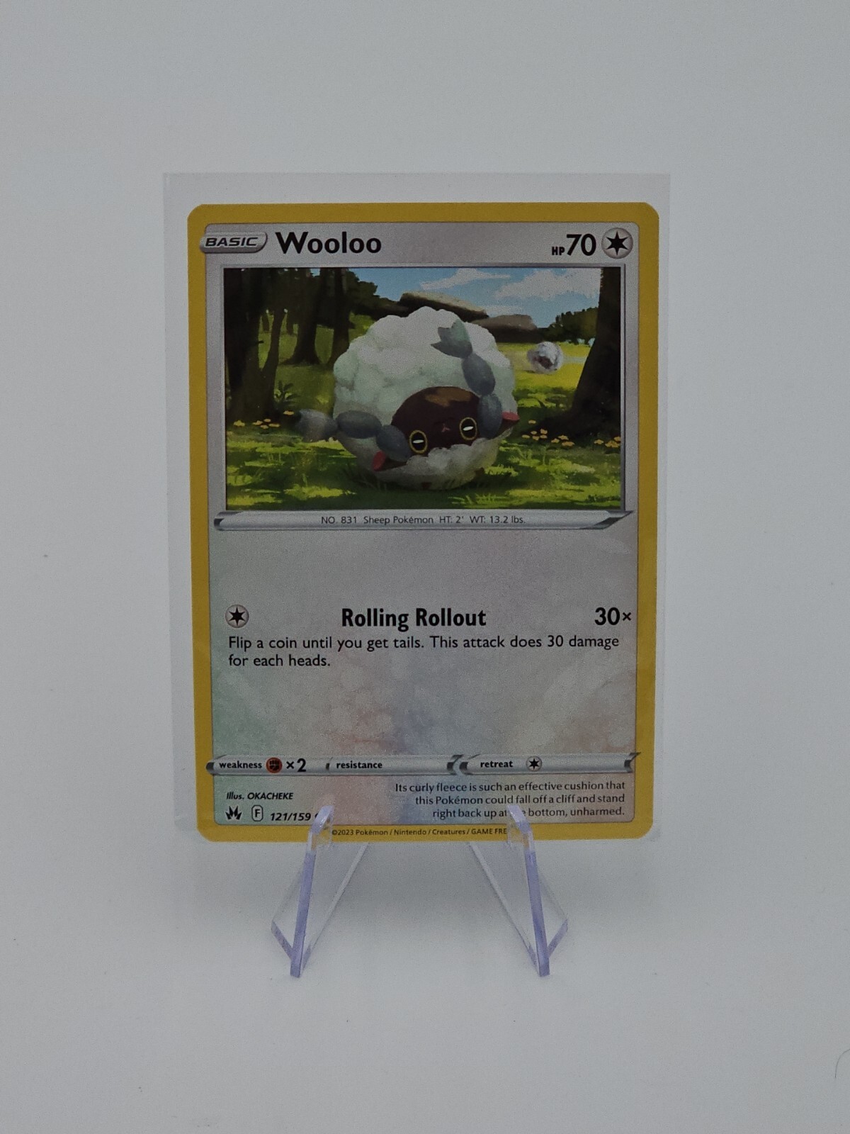 Pokémon TCG Wooloo Crown Zenith 121/159 Reverse Holo Common for sale online | eBay