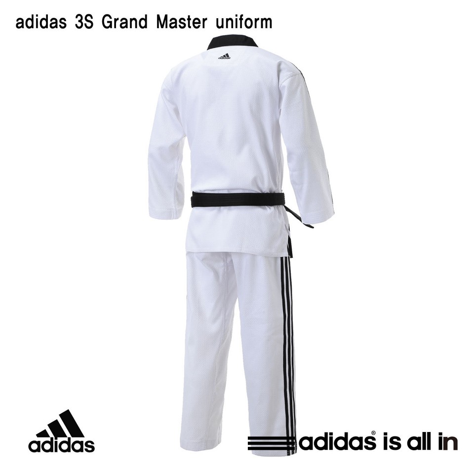 Adidas New 3S Grand Master Uniform/Taekwondo Dobok/ITF style/HAPKIDO ...