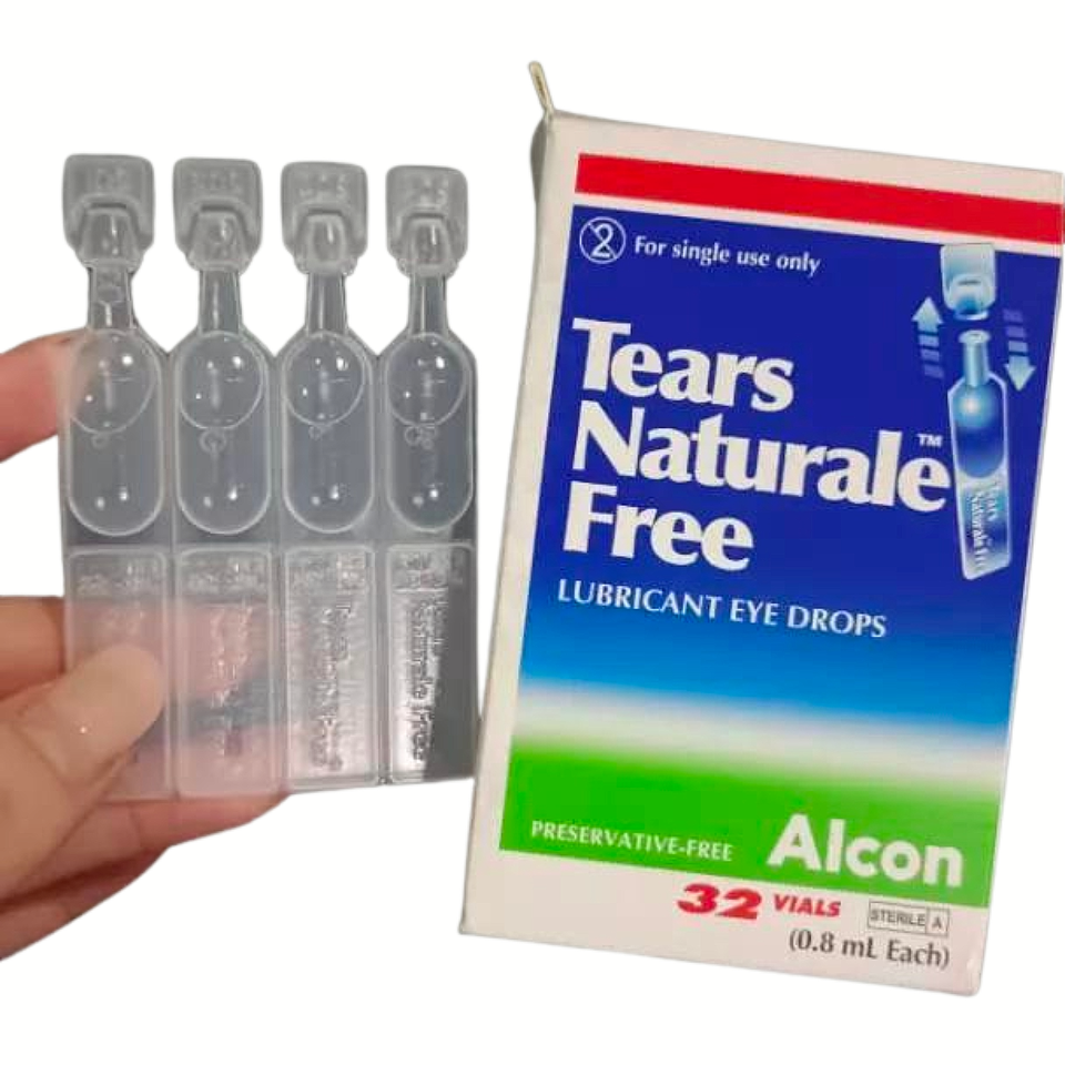 10 Boxes ALCON TEARS NATURALE FREE 32 Vial 0.8ml LUBRICANT EYE DROPS ...