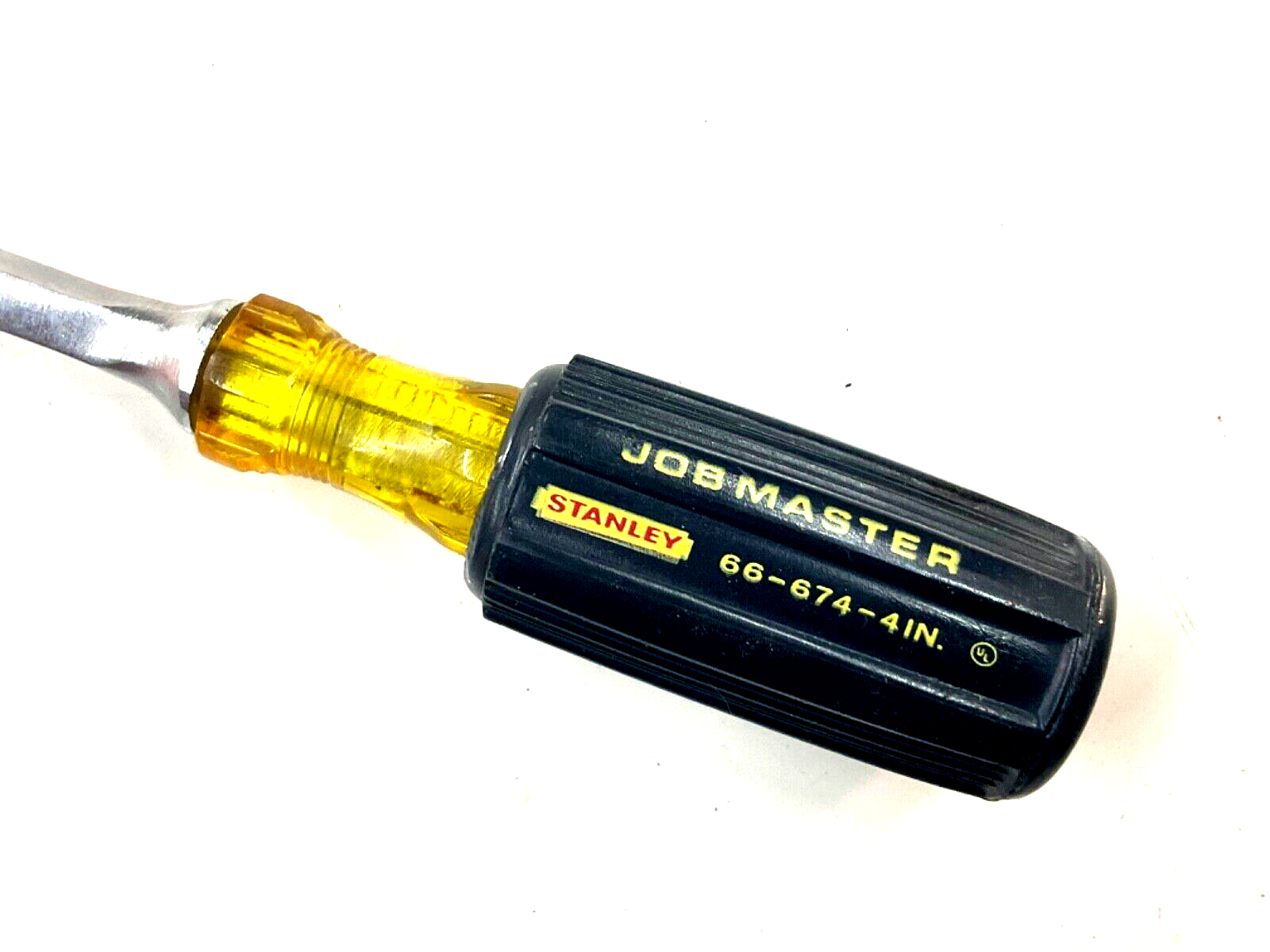 STANLEY JOBMASTER SCREWDRIVER, 1/4” SLOTTED x 4” SQUARE SHANK, 66-674 ...