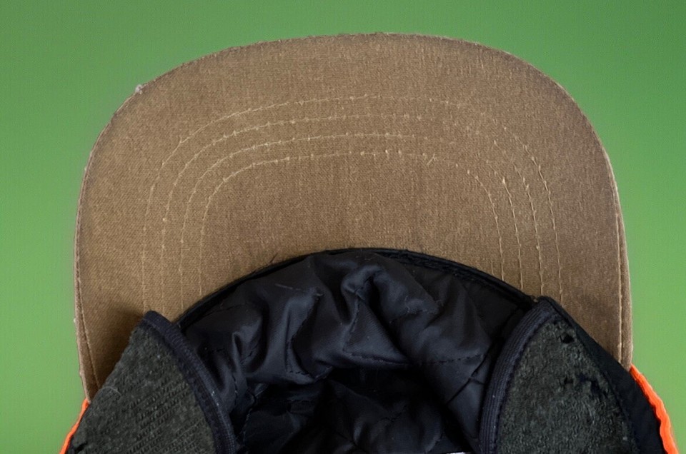 FILSON Ear Flaps Hat Men’s fitted size S Blaze Orange Insulated Cap ...