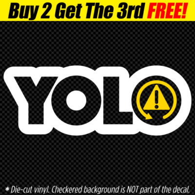 YOLO DSC OFF Decal Sticker JDM Euro fits bmw mazda racing drift dropped ...