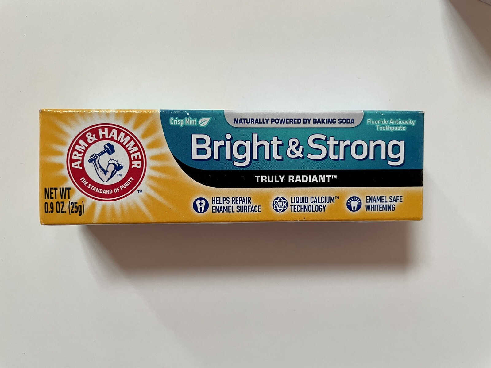 4 Arm & Hammer Bright and Strong Truly Radiant Toothpaste Travel Size 0 ...