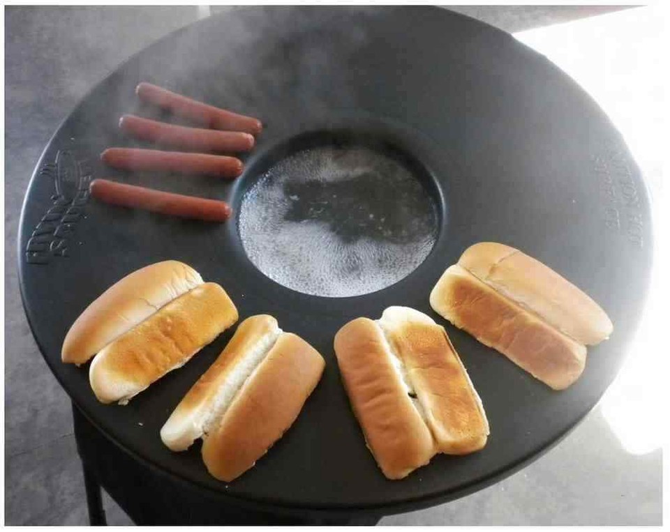 Fryin' Saucer Outdoor Portable Propane Deep Fryer, Camping Grill & More ...