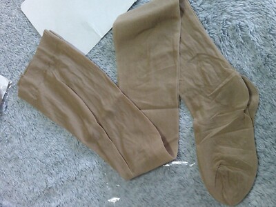 BNWT lovely nylon type ladies tights size small natural colour | eBay