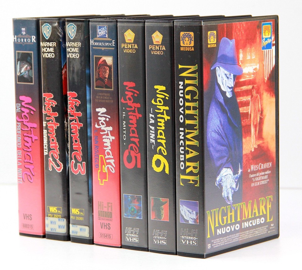 Nightmare VHS Halloween Horror Collection Wes Craven Saga Rare ...