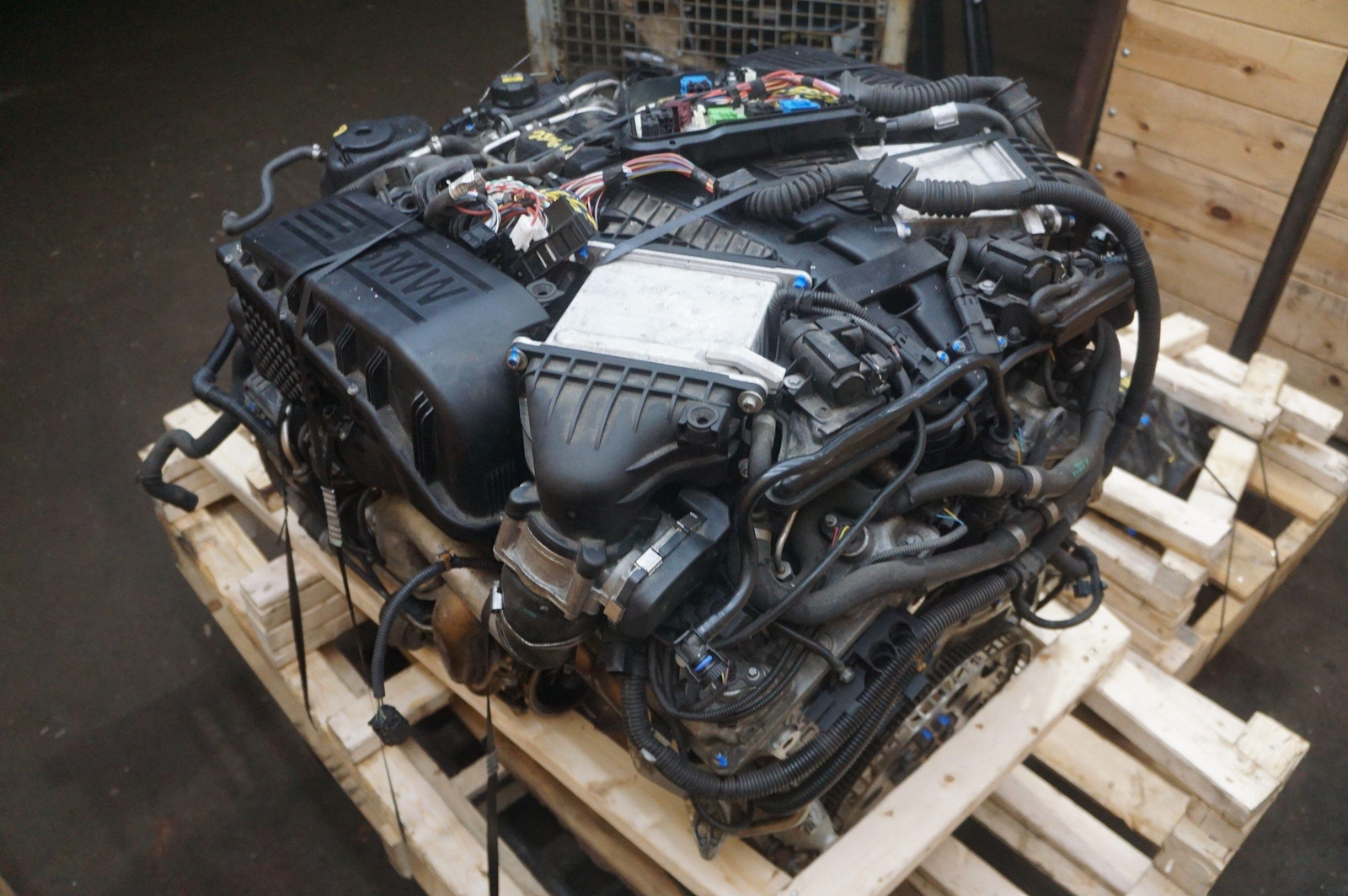 6.0L Twin Turbo V12 N74 Engine Motor Dropout N74B60A 535hp BMW 760 F02 ...
