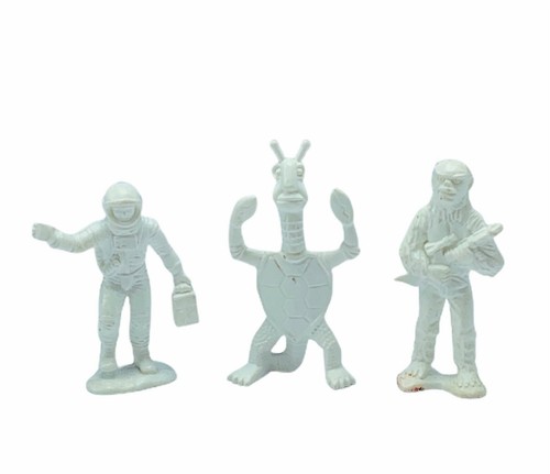 Timmee plastic space toy figures Tim Mee Galaxy Laser Team lot WHITE ...