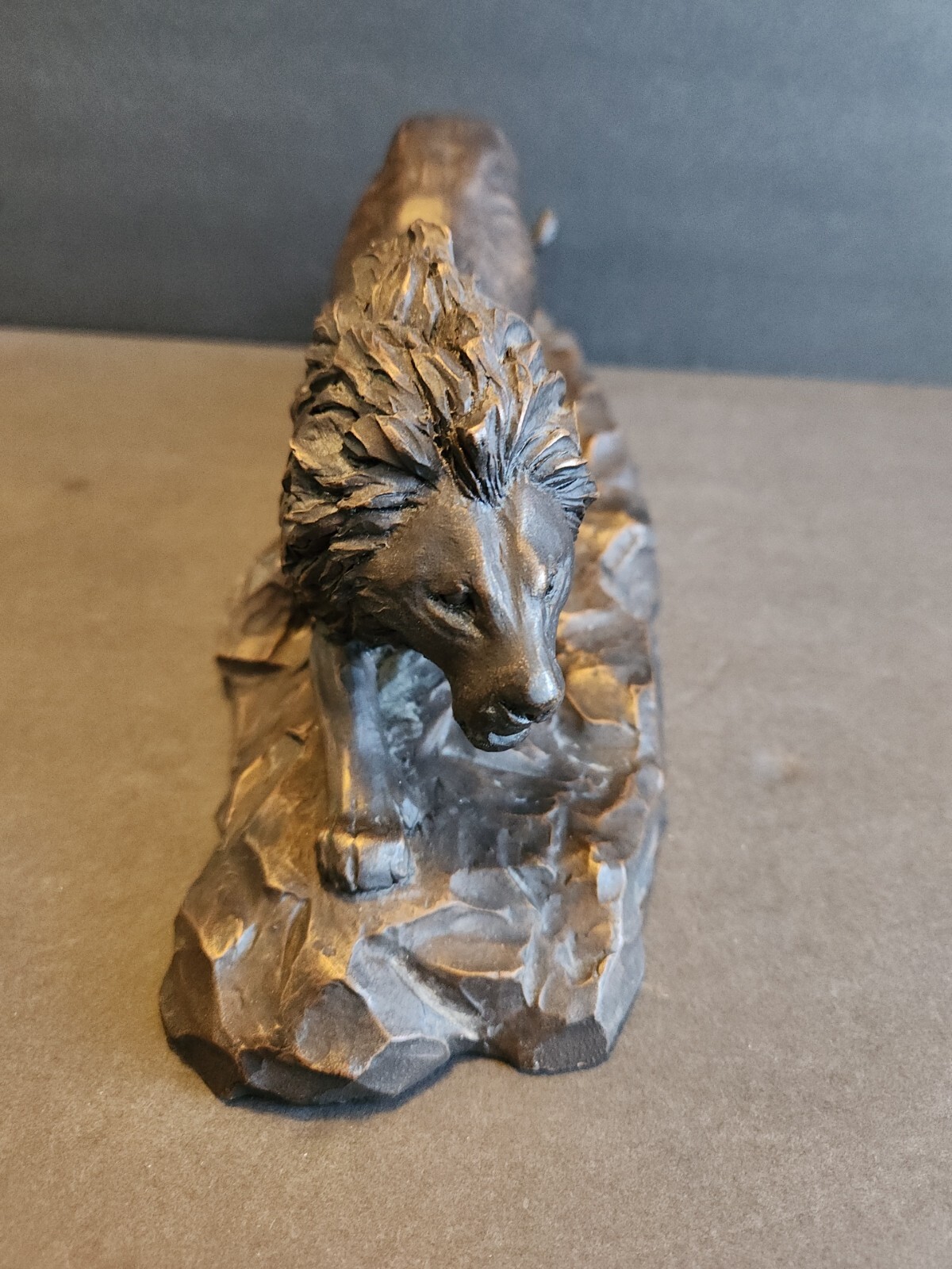 Stalking The African Plains Robert Glen Signed Bronze Figure w/Repair ...