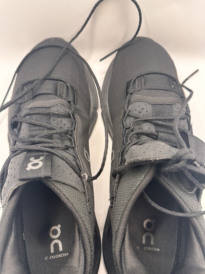 On Cloud Men's Cloudnova Lace Up Athletic Shoes Black Size:10.5 | eBay