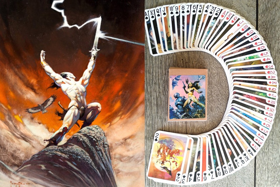 Frank Frazetta Alien Science Fiction Swords & Sorcery D&D Art Playing ...