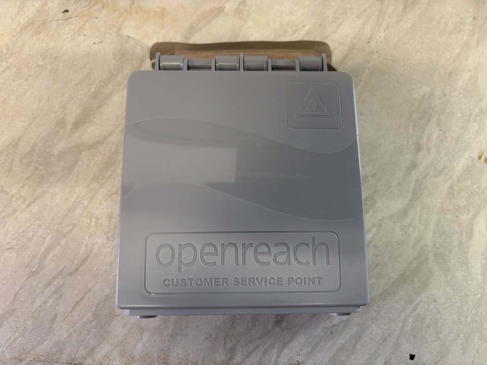 Openreach FTTx Customer Splice Point CSP Fibre Box Unloaded IP65 Grey ...