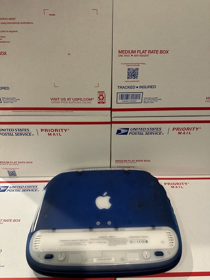 Apple iBook G3/366 M6411 Clamshell Laptop Indigo Edition UNTESTED RARE ...