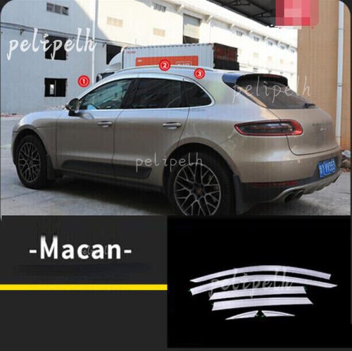 ABS Chrome For Porsche Macan 2015-2020 Window Visor Vent Shades Sun ...