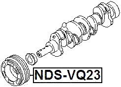 NDS-VQ23 Febest CRANKSHAFT PULLEY VQ23DE/VQ35DE 12303-8J101 | eBay ...