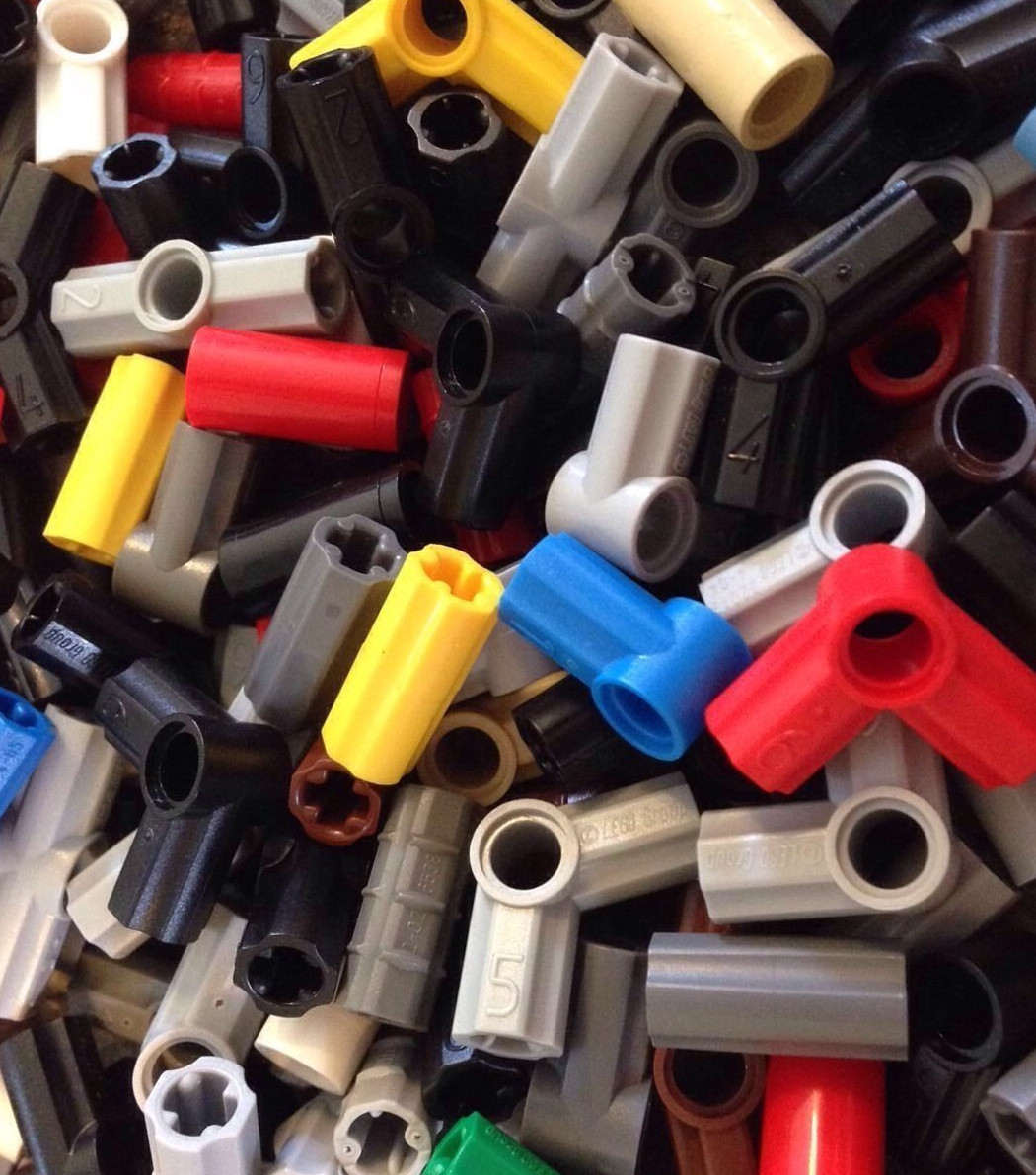 ☀Lot Of 100 Random Lego Connectors / Elbows / Mixed / Technic Legos ...