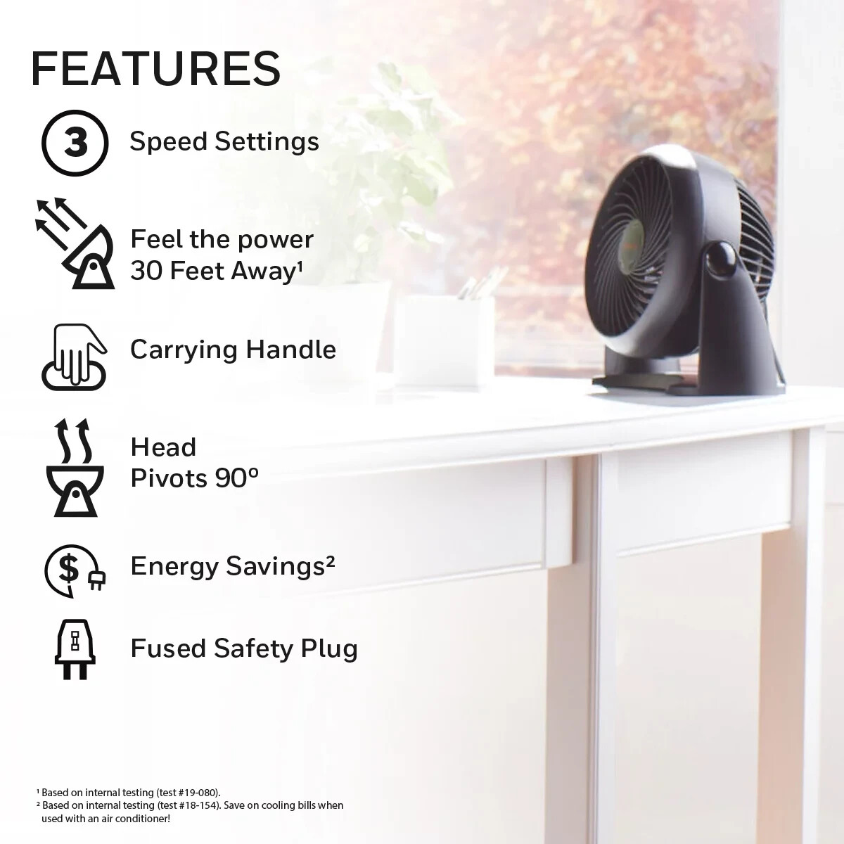 Honeywell Turbo Force Power Air Circulator Fan, HPF820BWM, Black | eBay