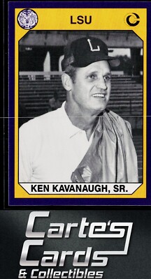 Ken Kavanaugh Sr. 1990 Collegiate Collection LSU Tigers #187 LSU Tigers ...