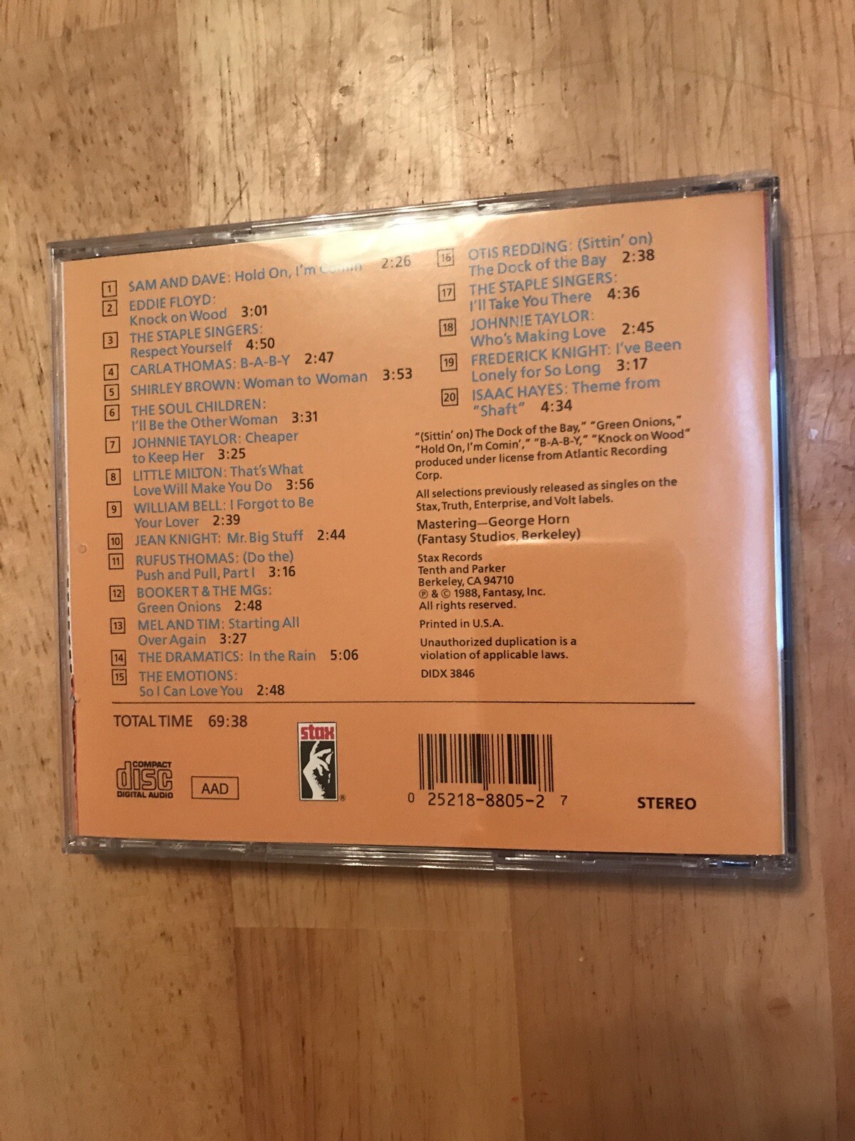 Top Of The Stax Greatest Hits Compilation US CD See Pictures For Track ...