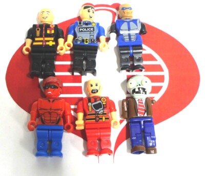 BLOCK TECH Action Figure LOT KNEX Alien Minifigure Lot POLICE Firefight ...