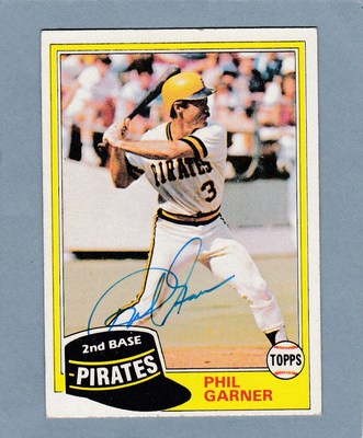 VINTAGE 1981 TOPPS PHIL GARNER AUTO SIGNED CARD PITTSBURGH PIRATES | eBay
