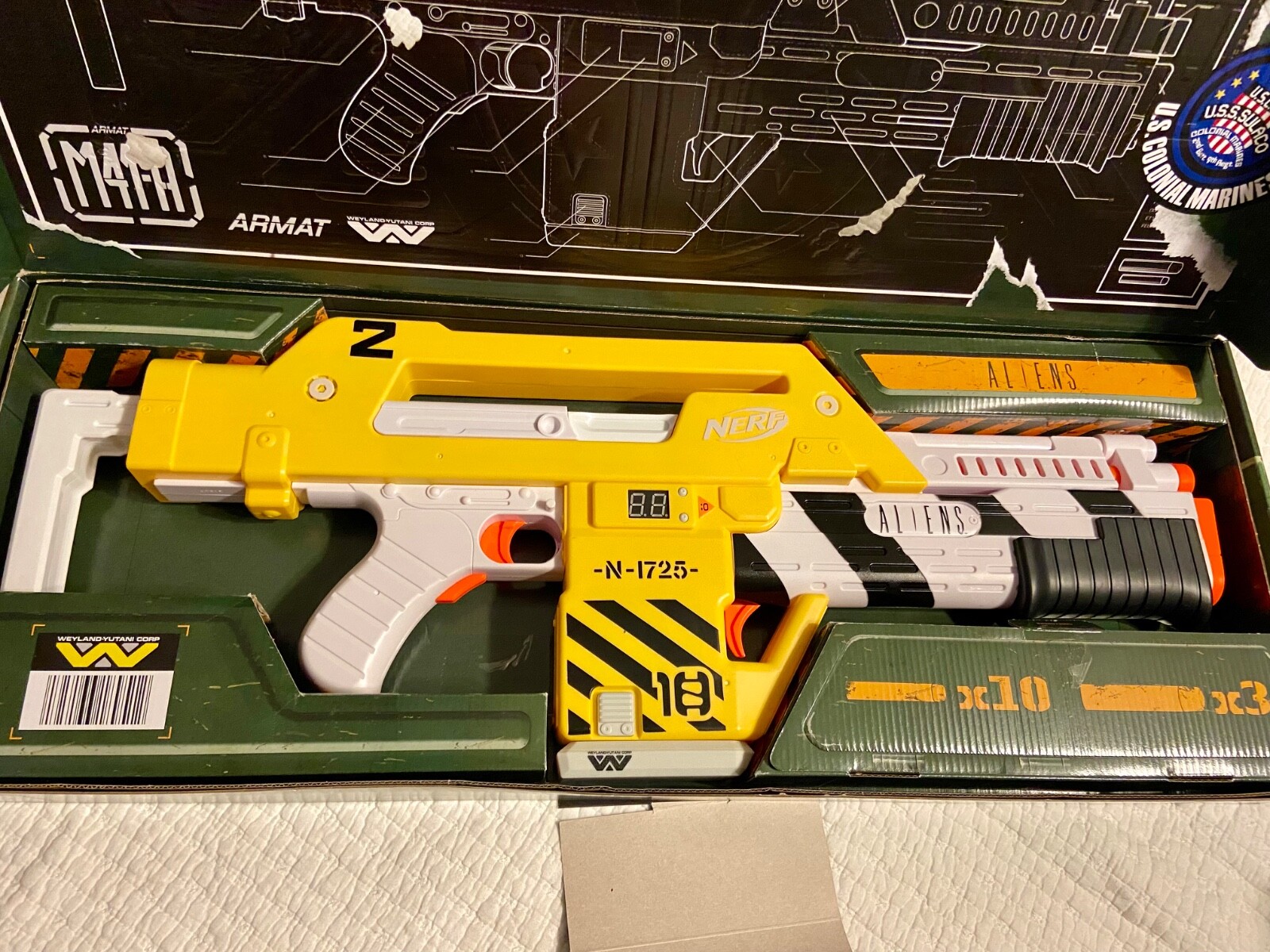Hasbro NERF LMTD Aliens M41-A Pulse Blaster - F5729 for sale online | eBay