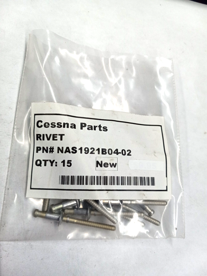 NAS P/N NAS1921B04S02 RIVETS - 15/Pack | eBay
