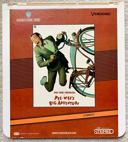 Pee Wee Herman Selectavision CED "Pee Wee's Big Adventure" Movie Pre ...