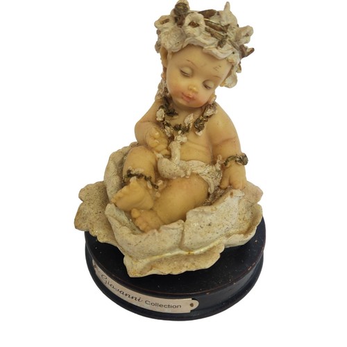 Giovanni Collection Baby Angel Statue - Cute Cherub With Flower Garland ...