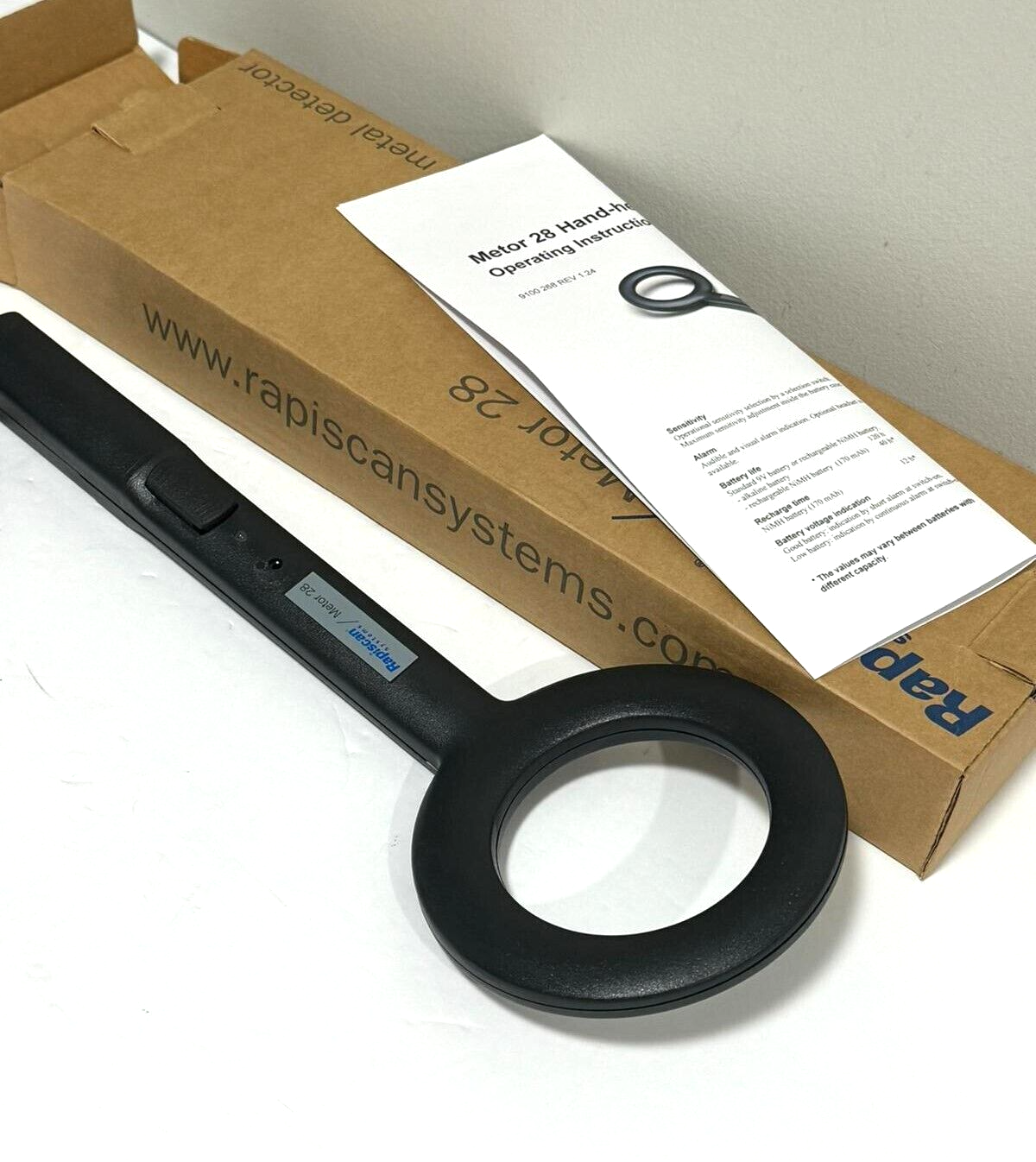RAPISCAN SYSTEMS METOR 28 HANDHELD METAL DETECTOR | eBay