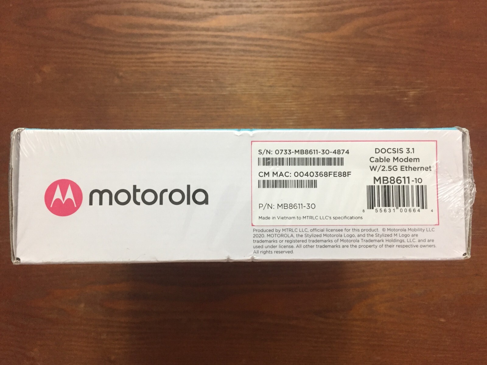 Motorola MB8611 Modem Cable - Black for sale online | eBay