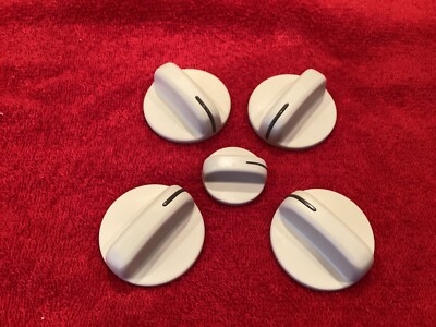 Set of 5 Whirlpool Roper Stove Range Knobs KIP5920 Excellent Condition ...